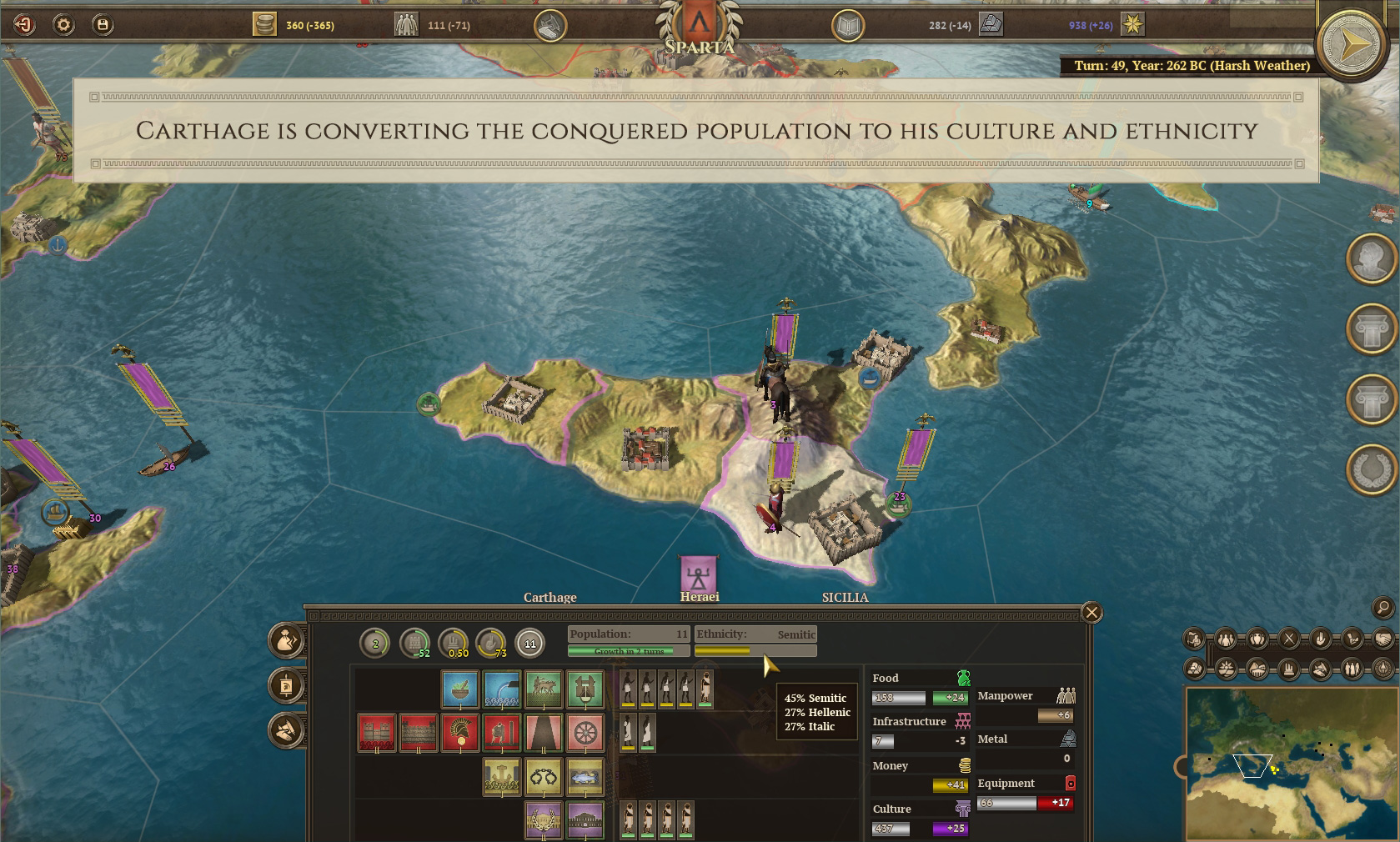 Dev Diary #2 - Region Management, Population, Loyalty :: Field of Glory ...